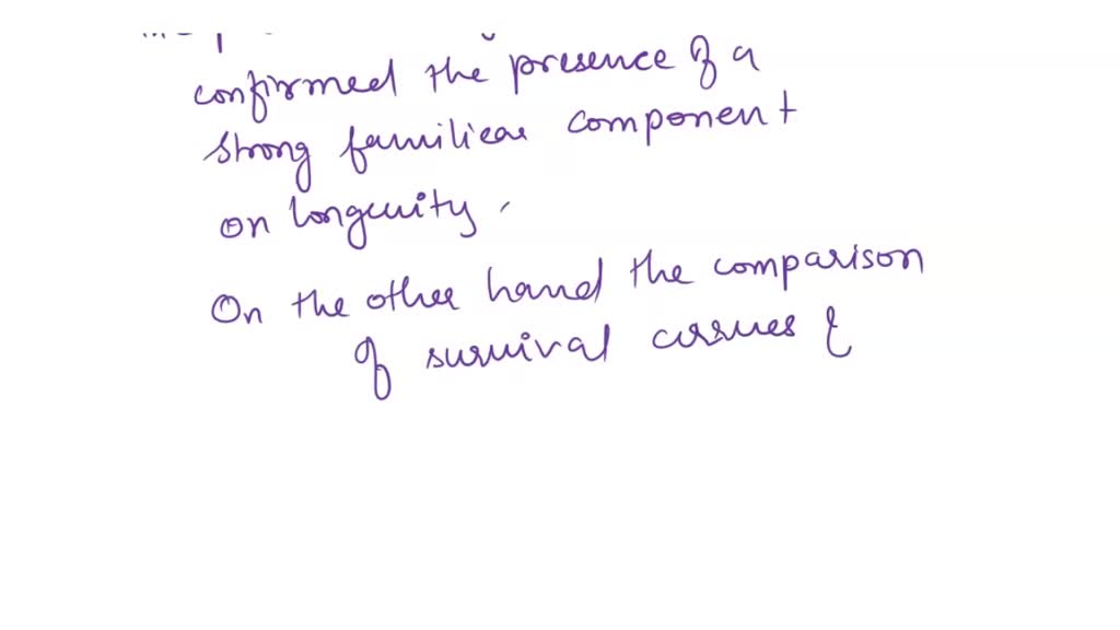 SOLVED: A study of 202 individuals over the age of 90 living in ...
