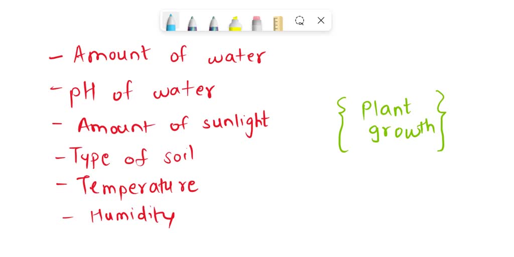 SOLVED: This is for a plant growth experiment... what are the ...