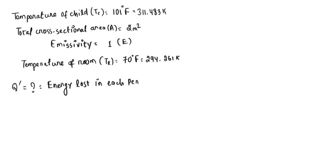 SOLVED: A child has a temperature of 101Â°F. If her total cross ...