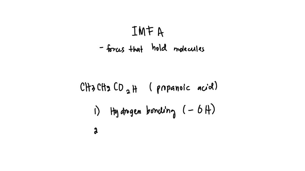 SOLVED: What intermolecular forces must be broken in order to boil ...