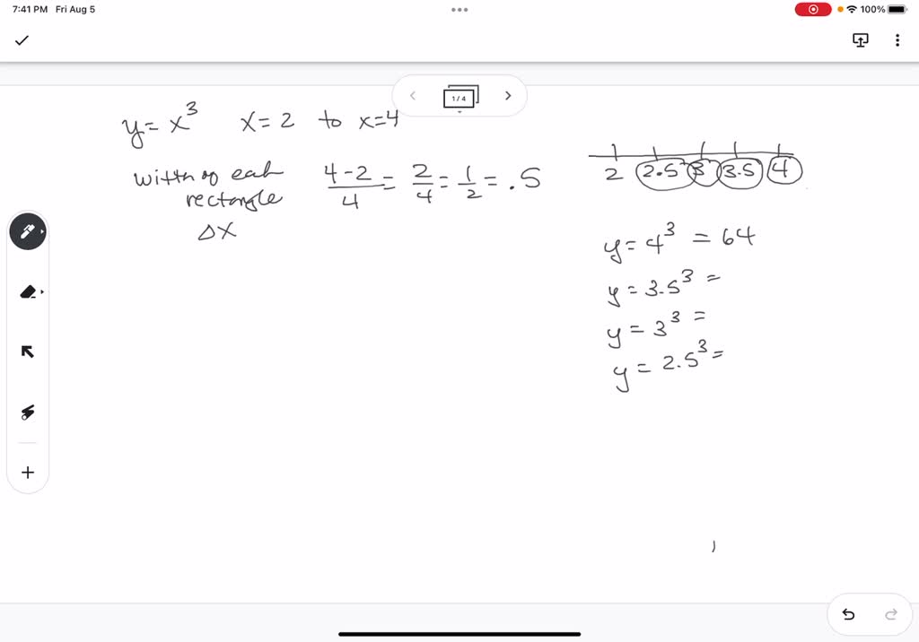 SOLVED: Approximate the area under the curve y = r* from subdivisions 2 ... SOLVED: Approximate the area under the curve y = r* from subdivisions 2 ...