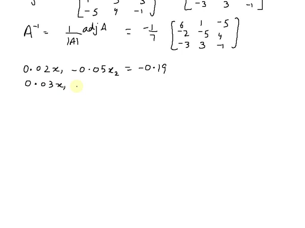 SOLVED: (a) Find the adjoint (adjugate) of the square matrix A= ⎣ ⎡ −1 ...