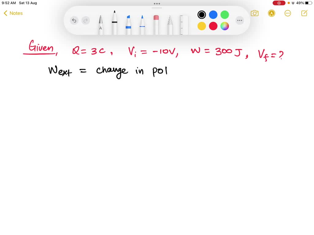 SOLVED: If 300j of work is done in carrying a charge of 3c from a place ...