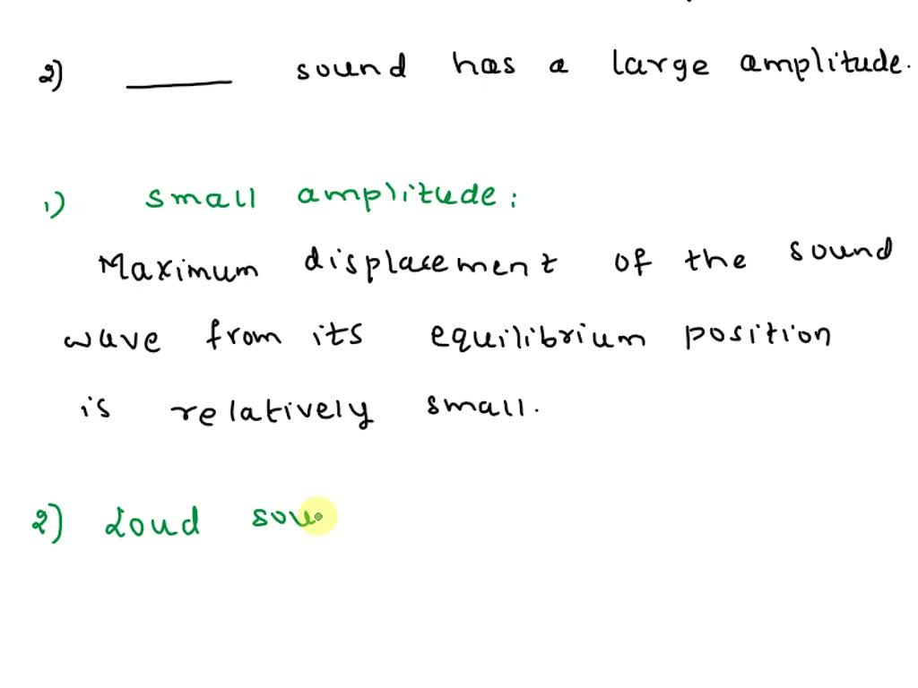 SOLVED: Study the wave graph below. Describe the amplitude of sound by ...