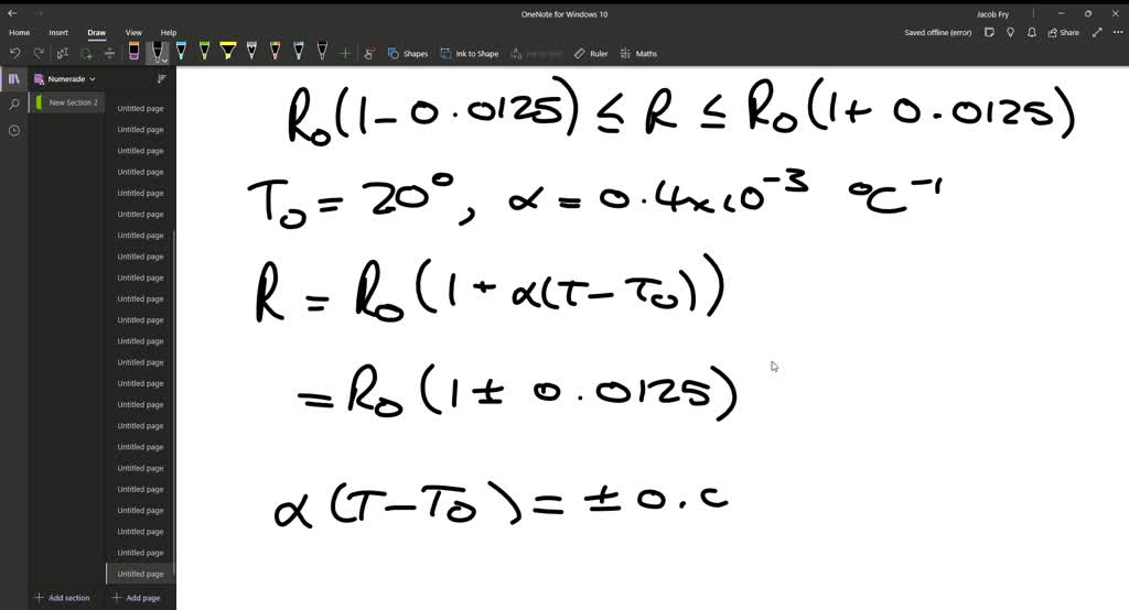 SOLVED: A resistor made of Nichrome wire is used in an application where its resistance cannot ...