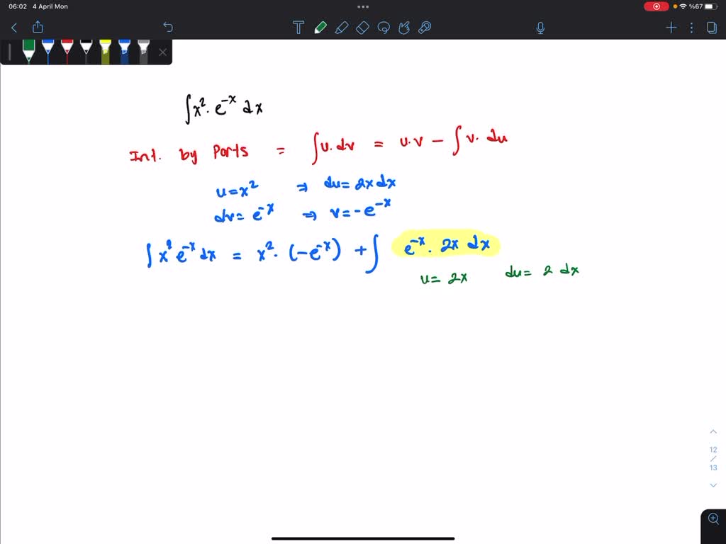 SOLVED: Use integration by parts to find the indefinite integral of Jx ...