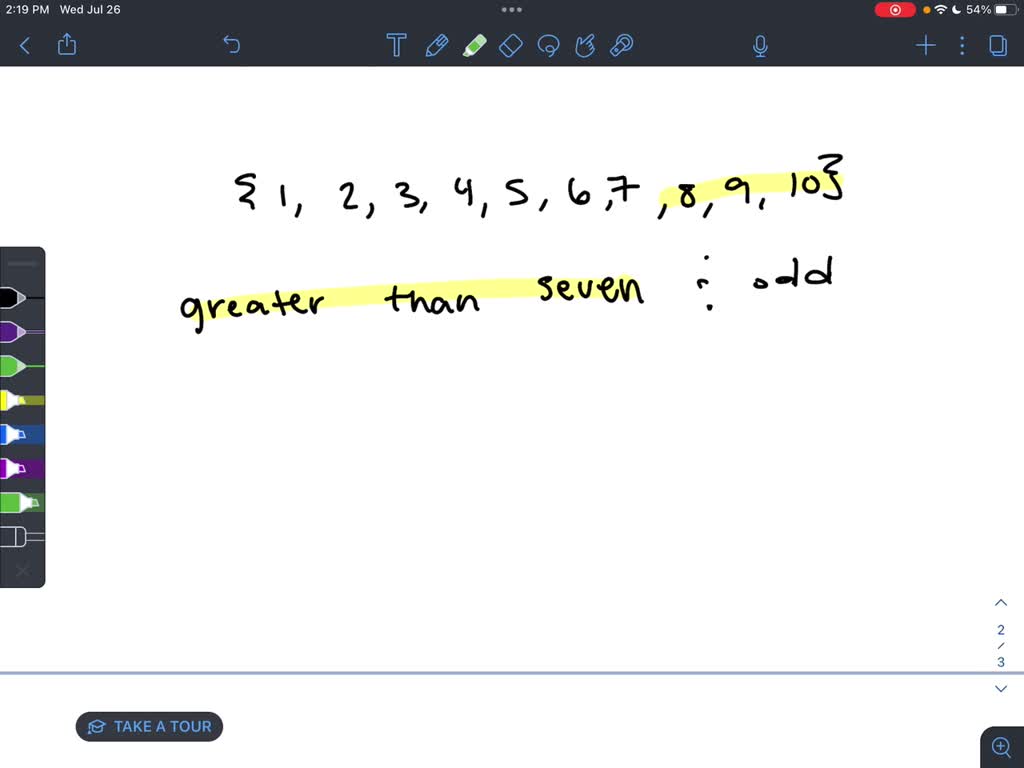 SOLVED: Consider the set of whole numbers from 1 to 10, inclusive. List the numbers that meet ...