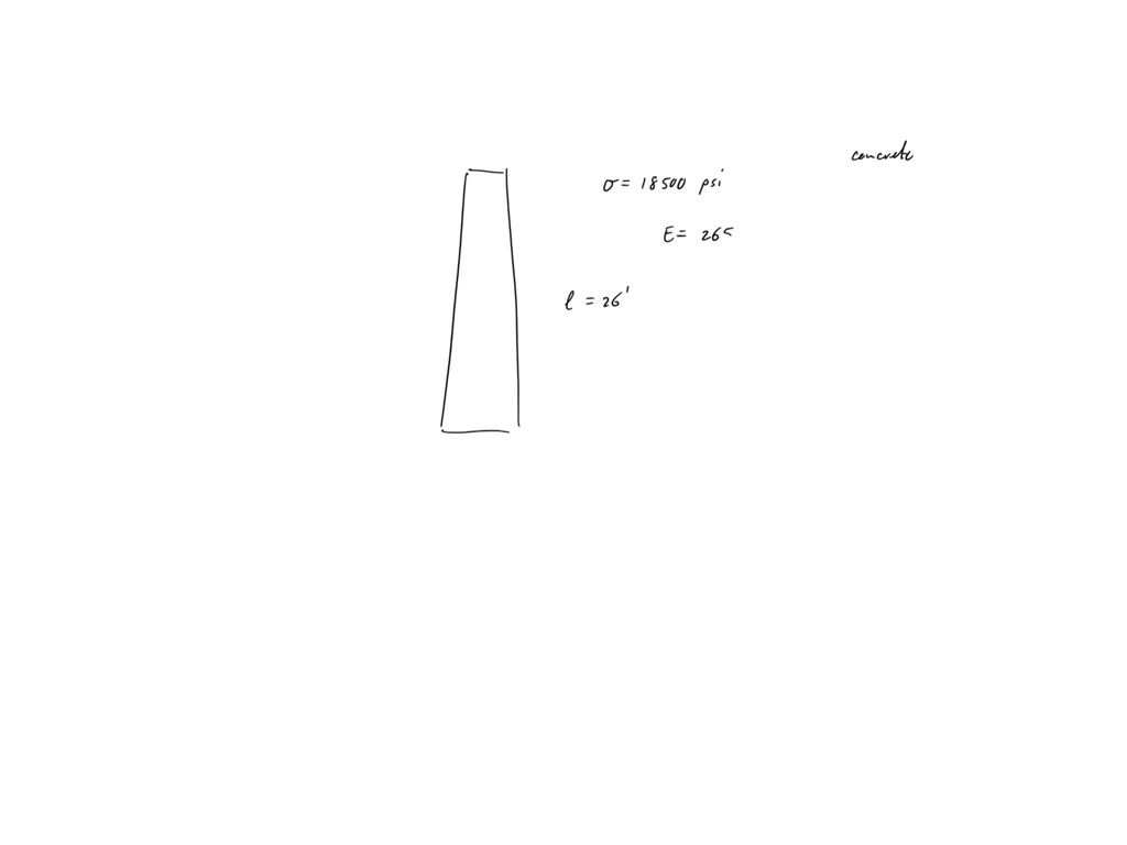 SOLVED: When it was cast, the height of a concrete column was 26 ...