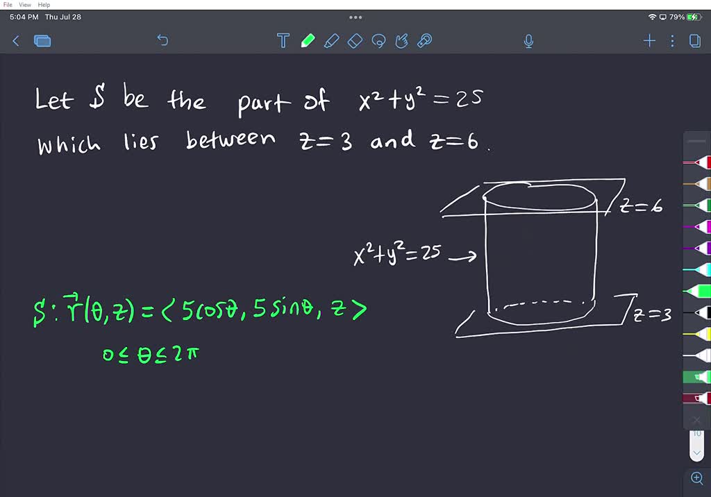SOLVED: Use parametrization to express the area of the surface as ...