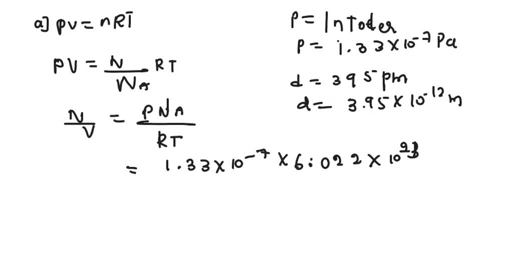 SOLVED: (a) A laboratory vacuum pump can generate a vacuum of about ...