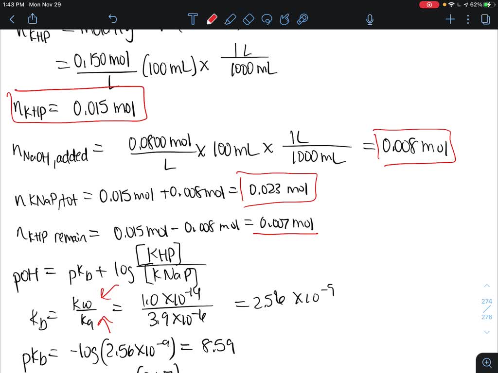 SOLVED: What is the PH of the buffer formed by adding 100.0 mL of 0.150 M potassium hydrogen ...