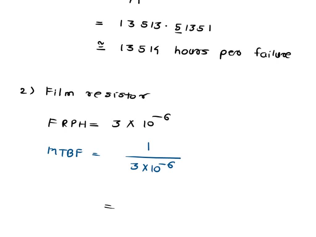 SOLVED: The following table summarizes basic failure rate data for electronic system components ...