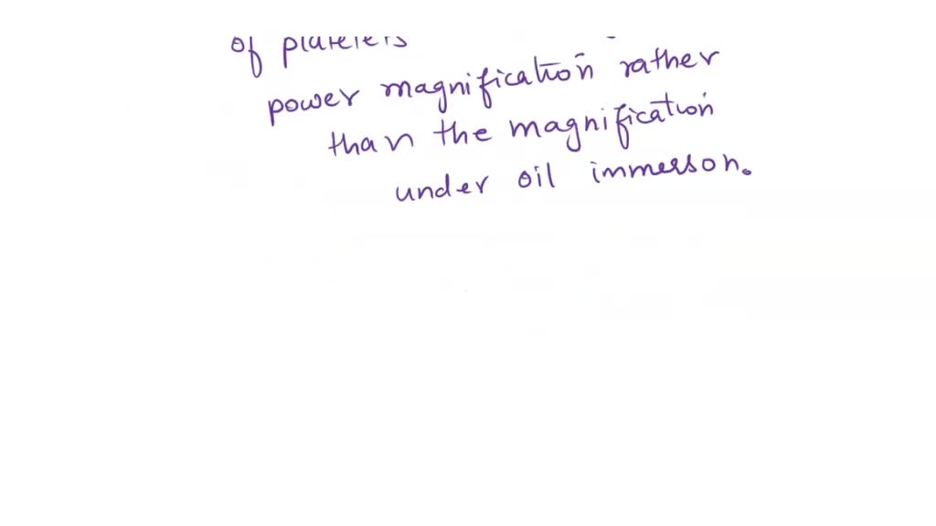 SOLVED: Disadvantages of Rees and Ecker Method in Platelet Count