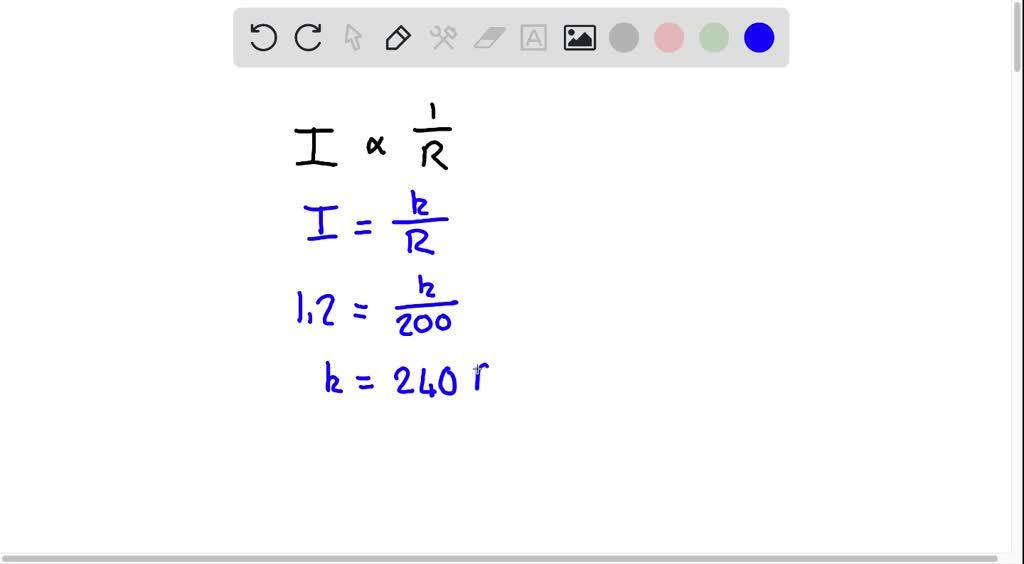 SOLVED: The current that flows through an electrical circuit is inversely proportional to the ...
