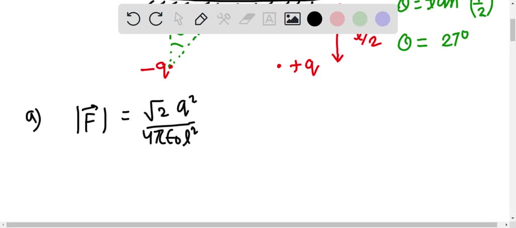 SOLVED: A point charge q is located at distances a and b from two ...