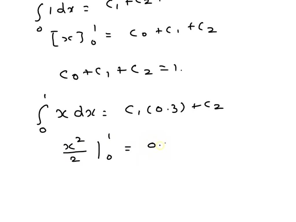 Solved We Want To Develop A Quadrature Formula Using Three 3372
