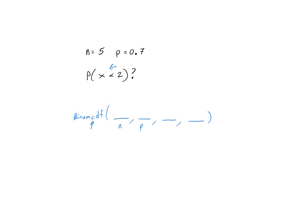 SOLVED: Assume the random variable X has a binomial distribution with the given probability of ...
