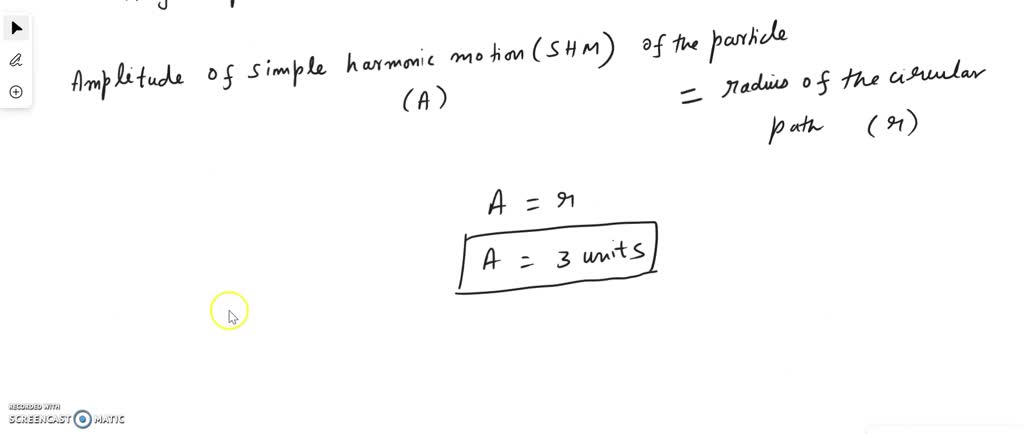 SOLVED: Find the amplitude, period and frequency of the simple harmonic motion of a particle ...
