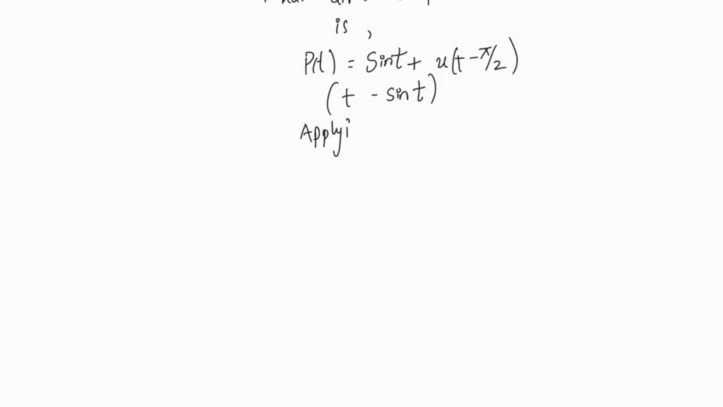 Express the following function in terms of unit step functions and find ...