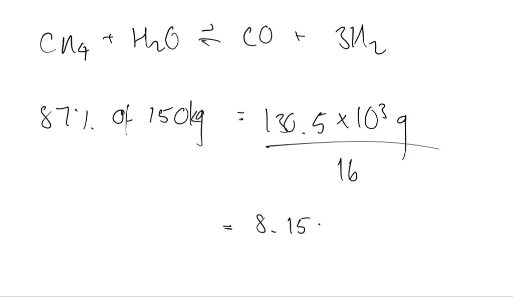 SOLVED: Syngas (a combination of carbon monoxide, CO, and hydrogen gas ...