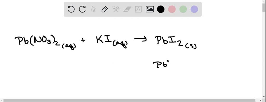 SOLVED: What is the balanced equation for lead nitrate react with ...