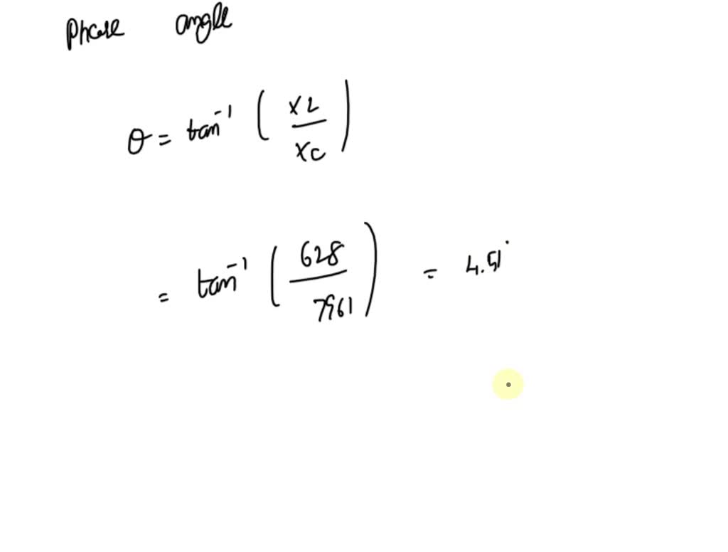 Solved 1 A Certain Series Rlc Circuit Operates At A Frequency Of 5 Khz And Has The Following