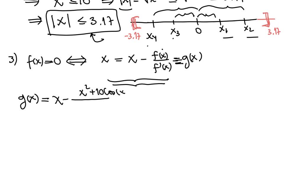 SOLVED: Find all the zeros of f (x) = x2 +10 cosx by using the fixed ...
