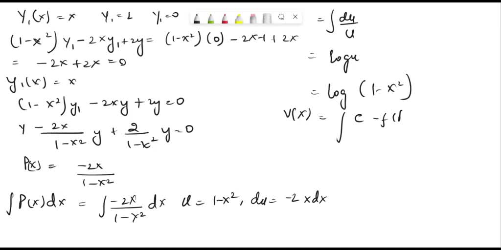 SOLVED: General Theory of nth Order Linear Equations, Homogeneous Equations with Constant ...