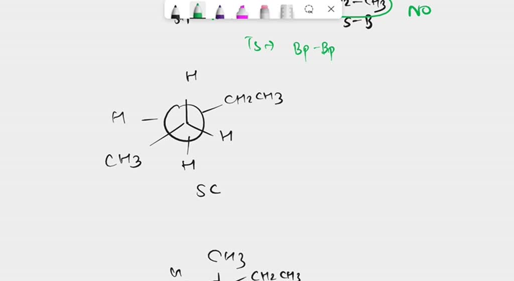 SOLVED: The Newman projections of four conformers of pentane, drawn as ...
