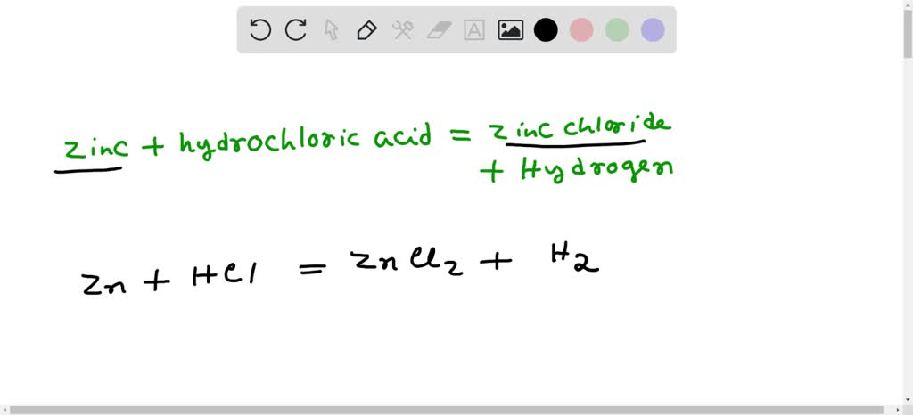 SOLVED: The reaction of zine metal and hydrochloric acid produces ...
