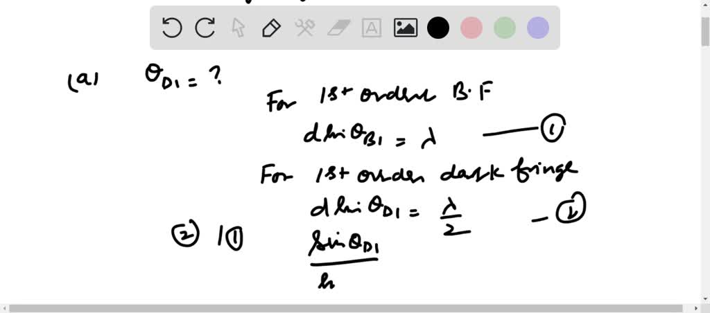 SOLVED: If the first-order maximum light of wavelength 1064 nm falls on ...
