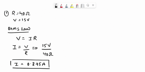 SOLVED: Optional Activity 4: Calculating Current with Ohm's Law Ohm's ...