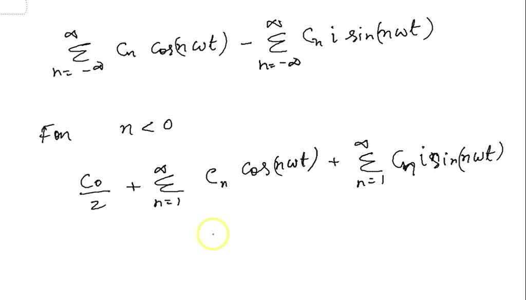 SOLVED: XLL. For each of the following signals, compute the complex ...