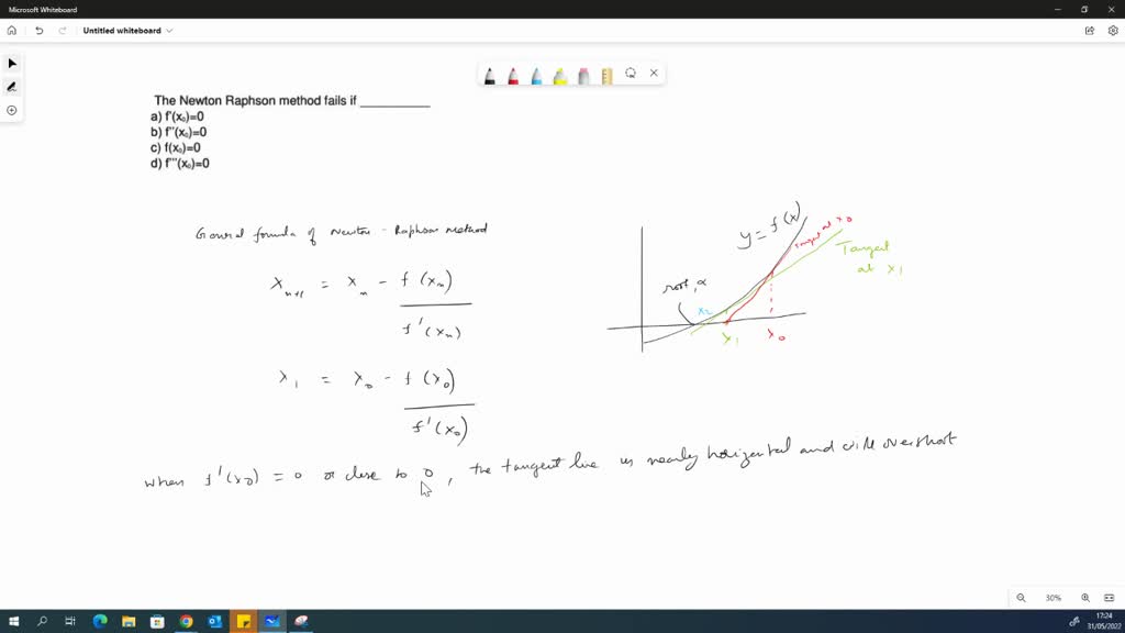 SOLVED: 1. Newton’s Method. We’re still looking for the roots of the ...