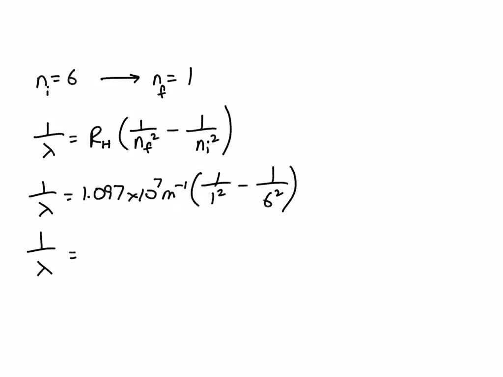 Solved Calculate The Wavelength In Nanometers Of The Light Emitted