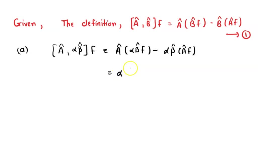 Solved Operators Can Also Be Expressed As Matrices And Wave Functions 9255