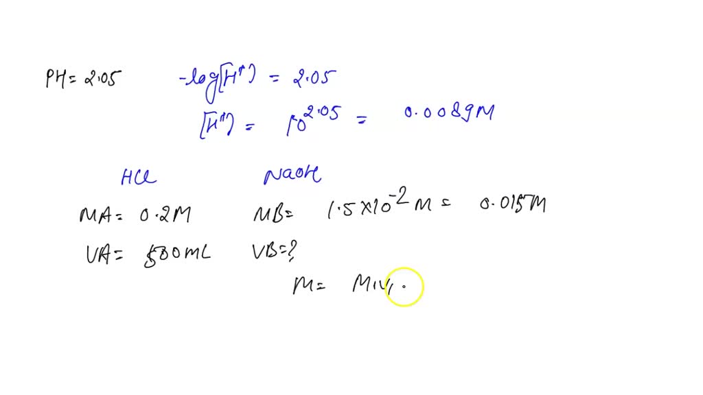 SOLVED 91 Calculate The Volume Of 1 50 X 10 2 M NaOH That Must Be