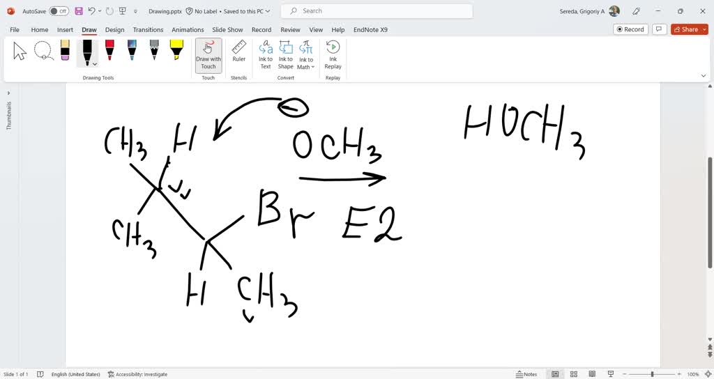 SOLVED: 9.For extra credit: Draw the major product of the E2 reaction ...