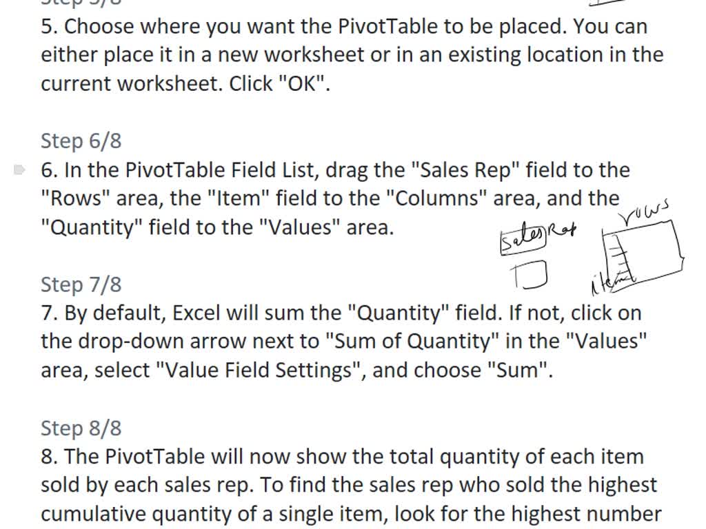 SOLVED: Please show how to create the accompanying pivot table ...