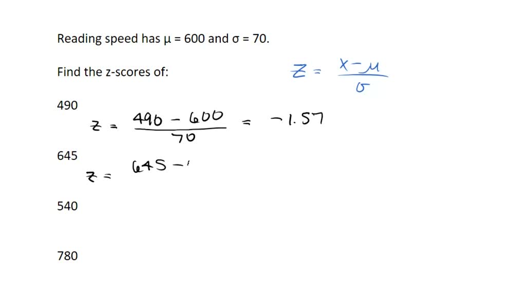 SOLVED The Average Reading Speed Of Students Completing A Speed