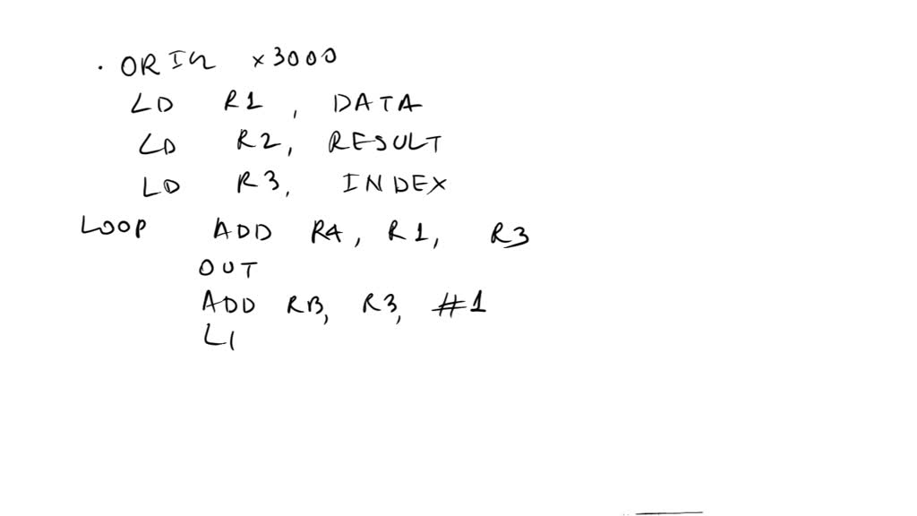 Write A Short 15 Lines Lc 3 Machine Code Program That Processes Data That We Provide The Data