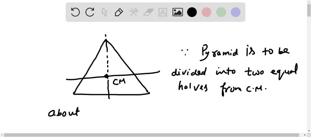 SOLVED: Problem 3b. Centre of Mass of a pyramid A pyramid is divided in ...