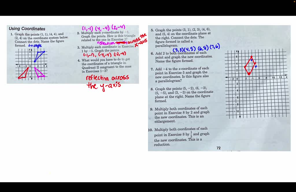 SOLVED: Texts: On a coordinate plane, sketch a quadrilateral object by plotting and connecting ...