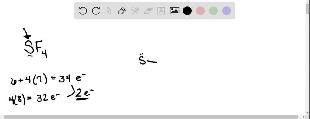 SOLVED: Draw (on paper) a Lewis structure for SF4 and answer the ...