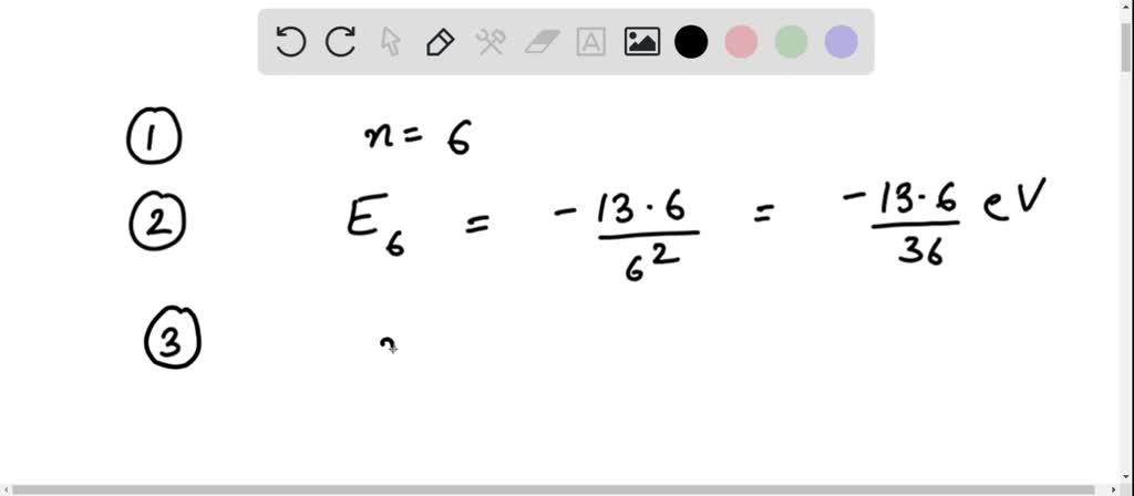 SOLVED: A hydrogen atom is in the 6f state. Determine a.) the principle ...