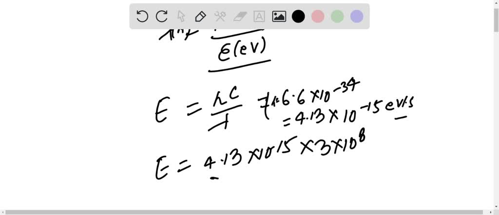 SOLVED: Show that the wavelength of a photon, measured in angstroms ...