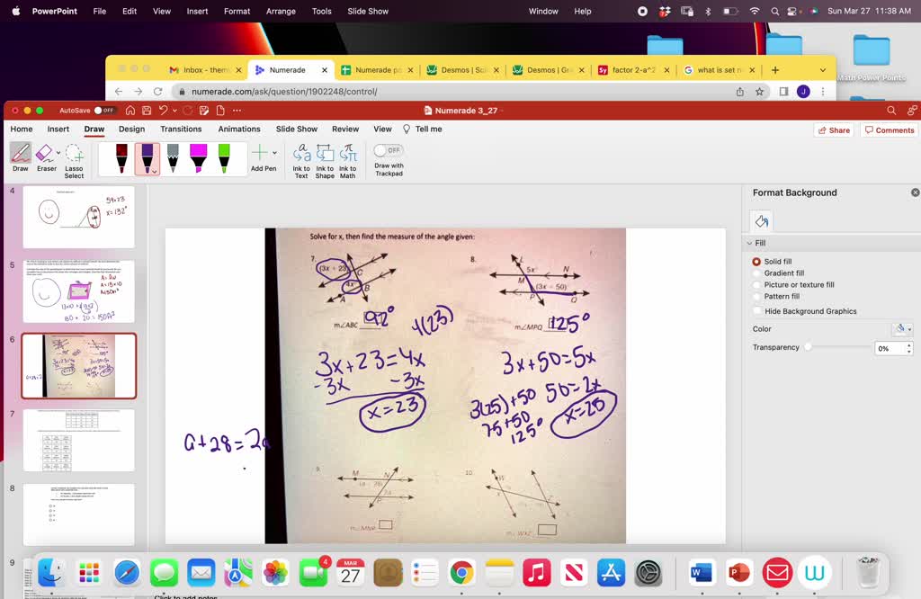 SOLVED: 'Solve for x,then find the measure of the angle given. Solve ... SOLVED: 'Solve for x,then find the measure of the angle given. Solve ...