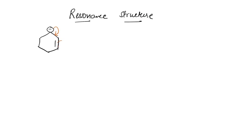 SOLVED: Draw all possible resonance structures for the structure below: Include curved arrow ...