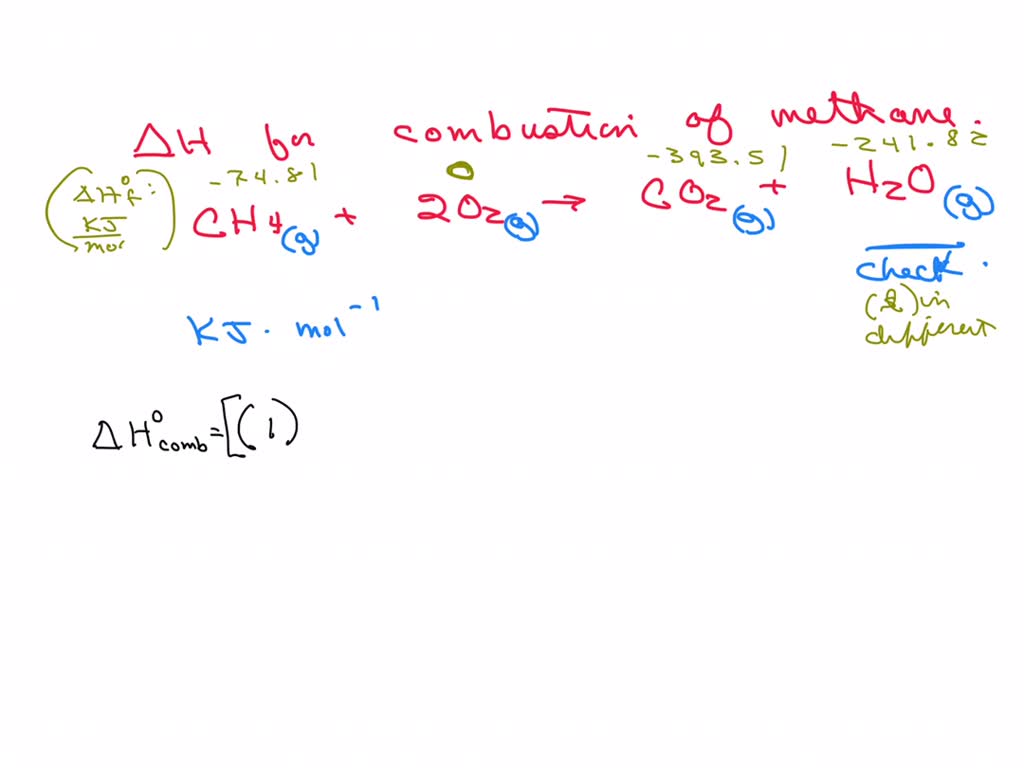SOLVED: Calculate the enthalpy change for the complete combustion of ...