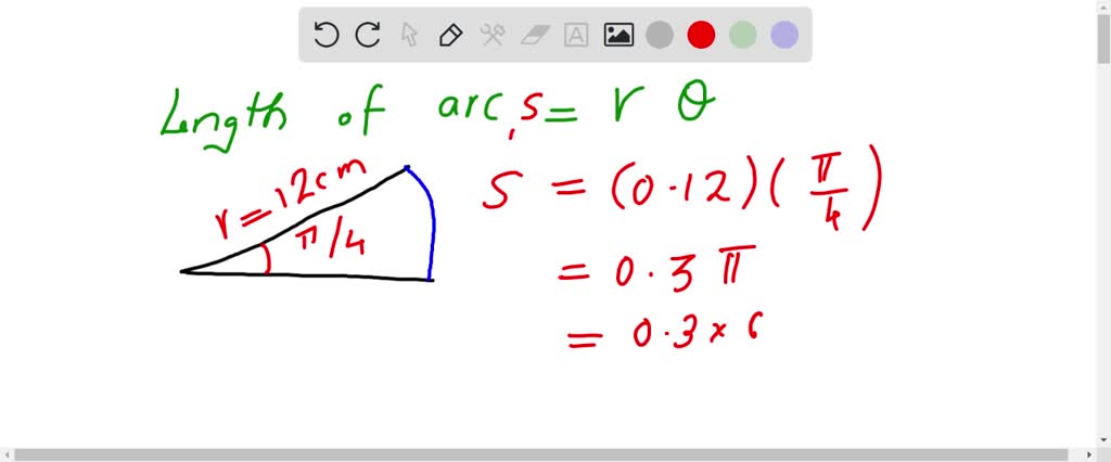 SOLVED: 5t Find the length of the arc intercepted by central angle of 0 ...